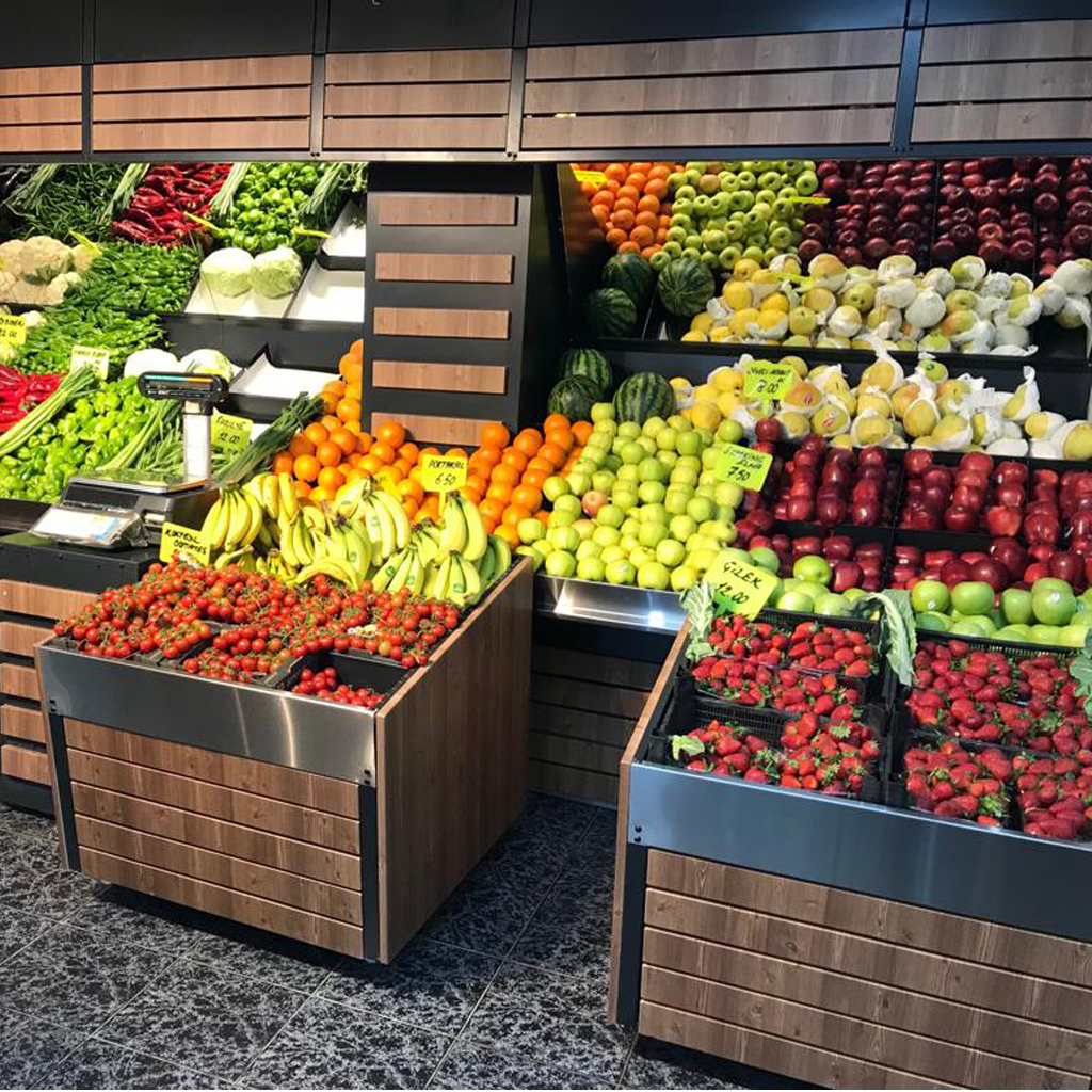 Rayon De Fruits Et Légumes En Bois – Greengrocer Rayon
