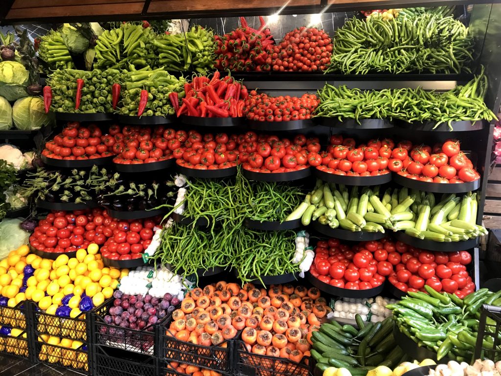 Tablalı Asmalı Manav Tezgahı – Manav Reyonu